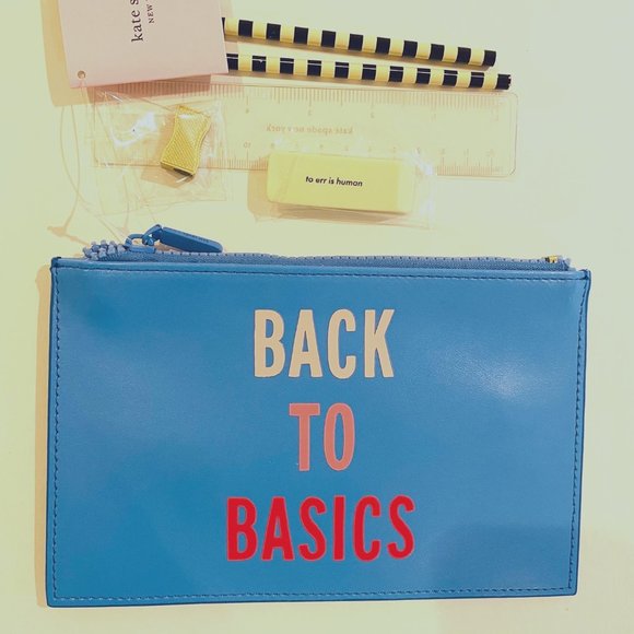 kate spade | Accessories | Kate Spade Back To Basics Pencil Case Eraser ...